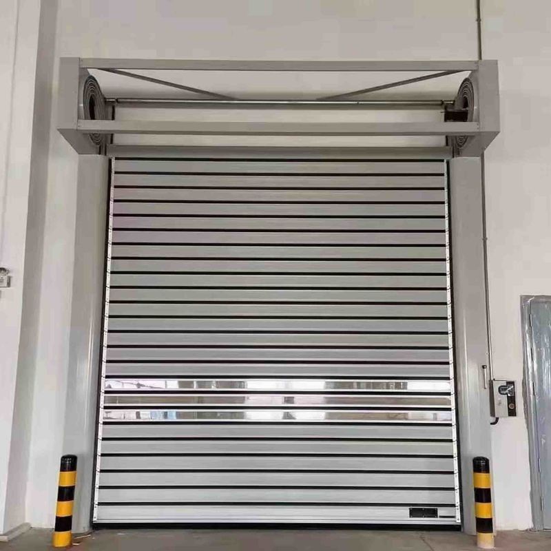 Aluminium Industrial High Speed Roll Up Doors , Spiral Rigid Fast ...