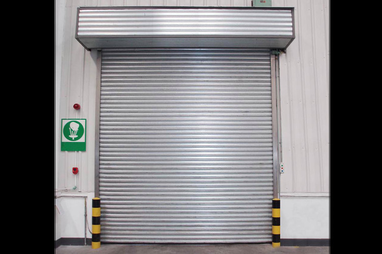 Industrial Fire Rated Roller Shutter , Insulated Steel Fire Resistant Roller Shutters