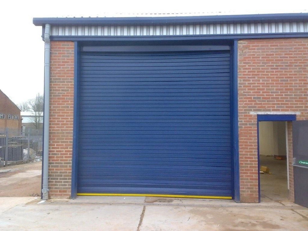Fire Rated Insulated Roller Shutter , Galvanized steel Rolling Fire Shutter