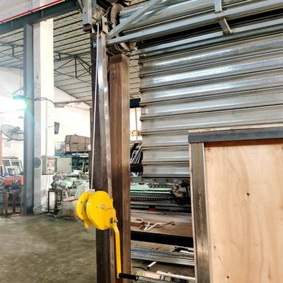 Industrial / Commercial Manual Rolling Shutters Doors Wire Rope Operation