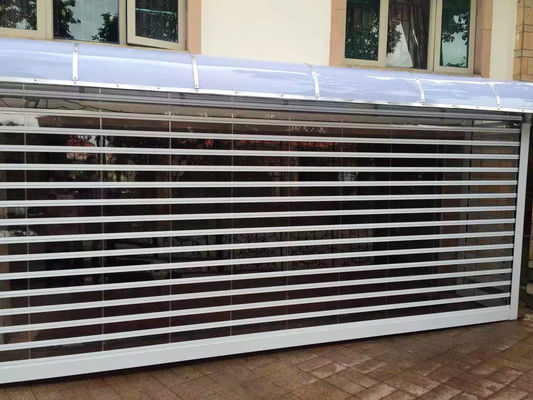 Security See Through Roll Up Doors Transparent Rolling Door Polycarbonate