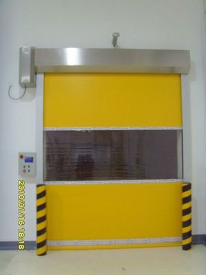 Plastic Rapid PVC Rolling Shutter Door , Pull Cord High Speed Roll Up ...