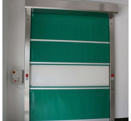 Plastic Rapid PVC Rolling Shutter Door , Pull Cord High Speed Roll Up ...