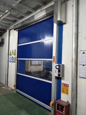 Plastic Rapid PVC Rolling Shutter Door , Pull Cord High Speed Roll Up ...