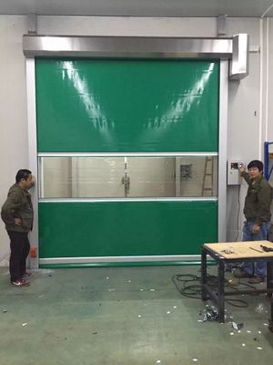 Plastic Rapid PVC Rolling Shutter Door , Pull Cord High Speed Roll Up ...