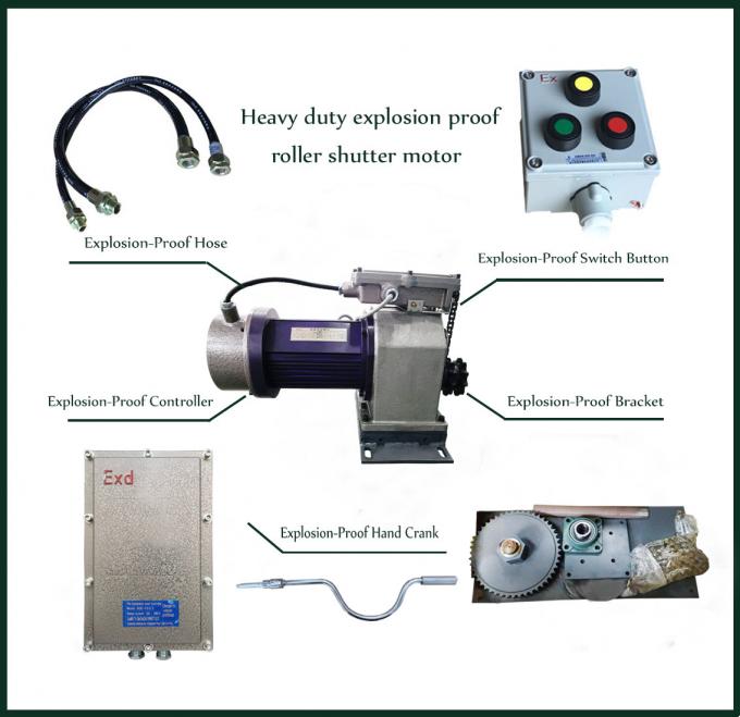 AC 3000kg Roller Shutter Motors Explosion Proof Roll Up Door Opener